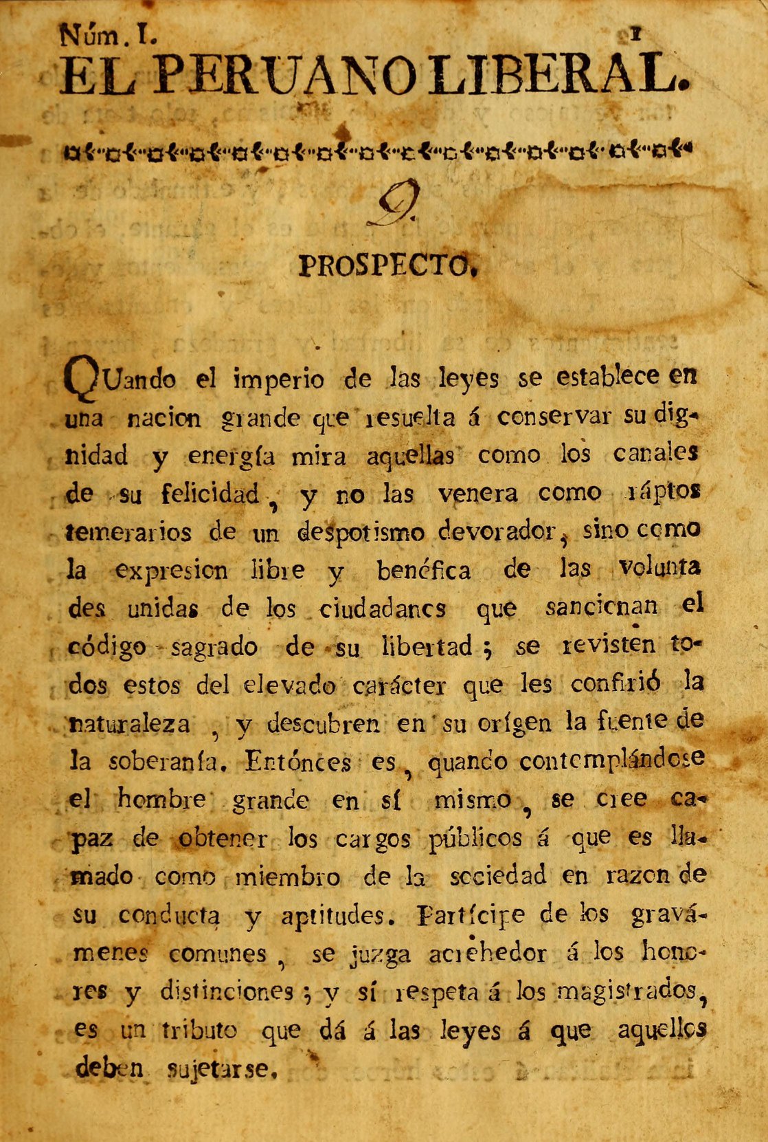 El Peruano Liberal (Lima, 1813) – Fuentes Históricas del Perú