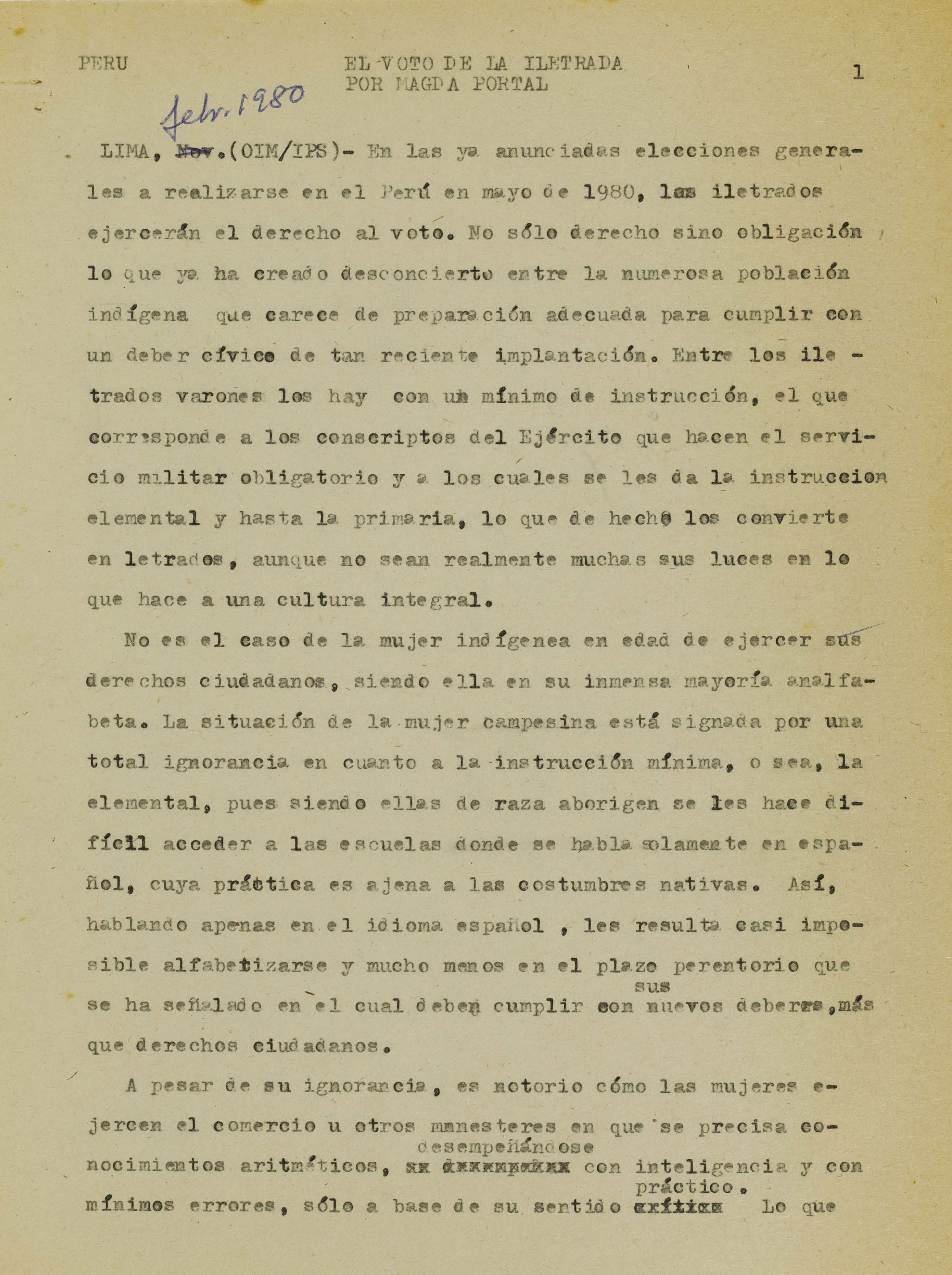 Magda Portal (1900-1989) – Fuentes Históricas del Perú