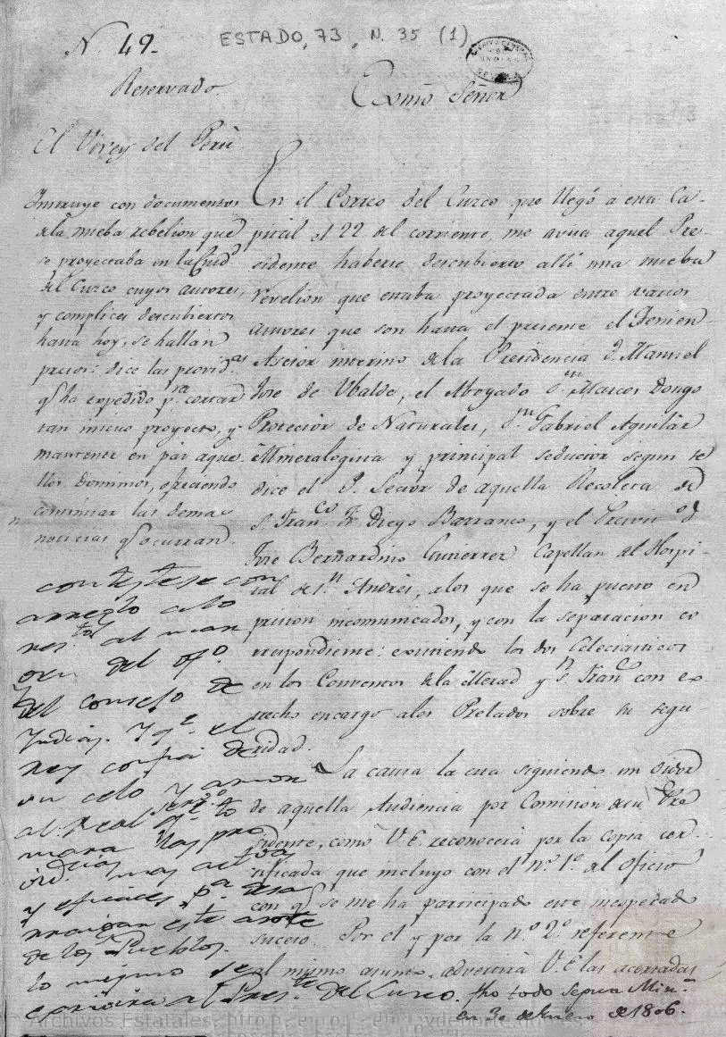 Conspiración de Gabriel Aguilar y Manuel Ubalde (1805) – Fuentes ...