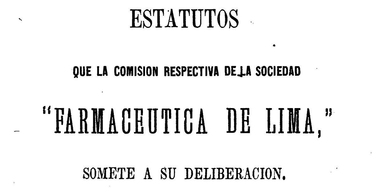 «Estatutos que la comisión respectiva de la Sociedad «Farmacéutica de ...